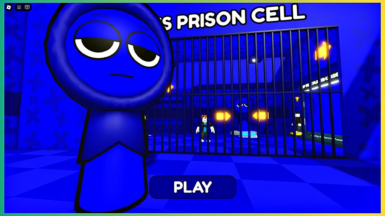 Blue Sprunki Prison Run Youtube