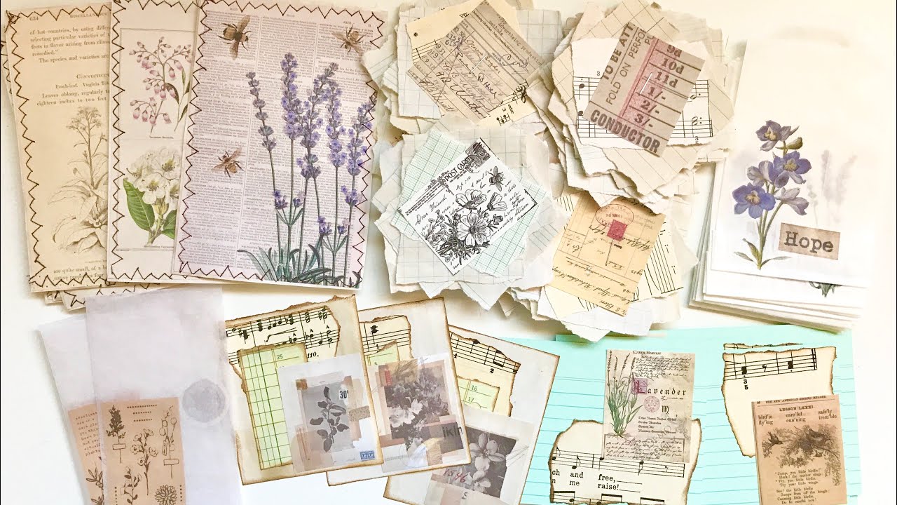Simple Embellishment Ephemera Ideas For Junk Journals Youtube