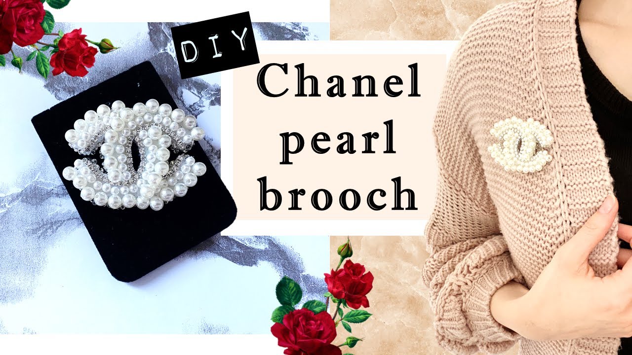 Chanel Brooch Making Tutorial Diy Chanel Brooch Crafting Cc Pearl