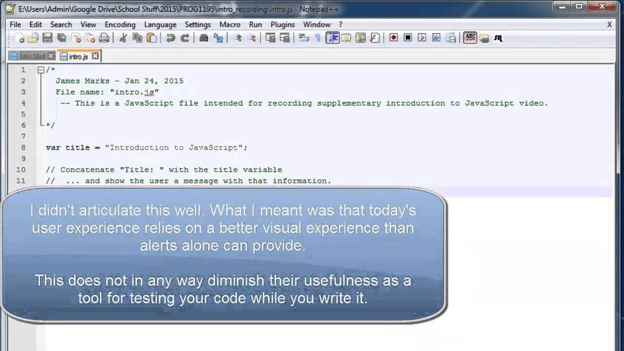 Javascript Basics Tutorial 1 Youtube