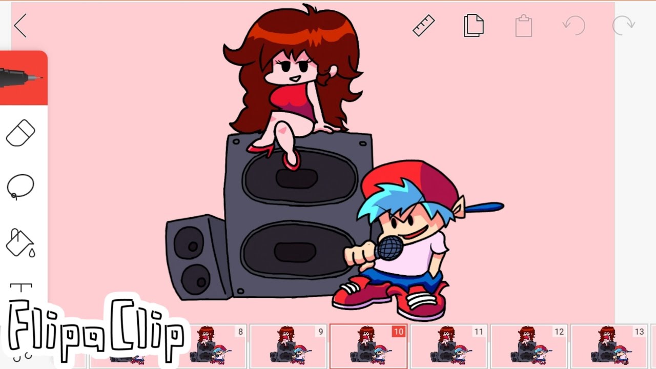 How To Make Fnf Animation In Flipaclip Animation Proces Youtube