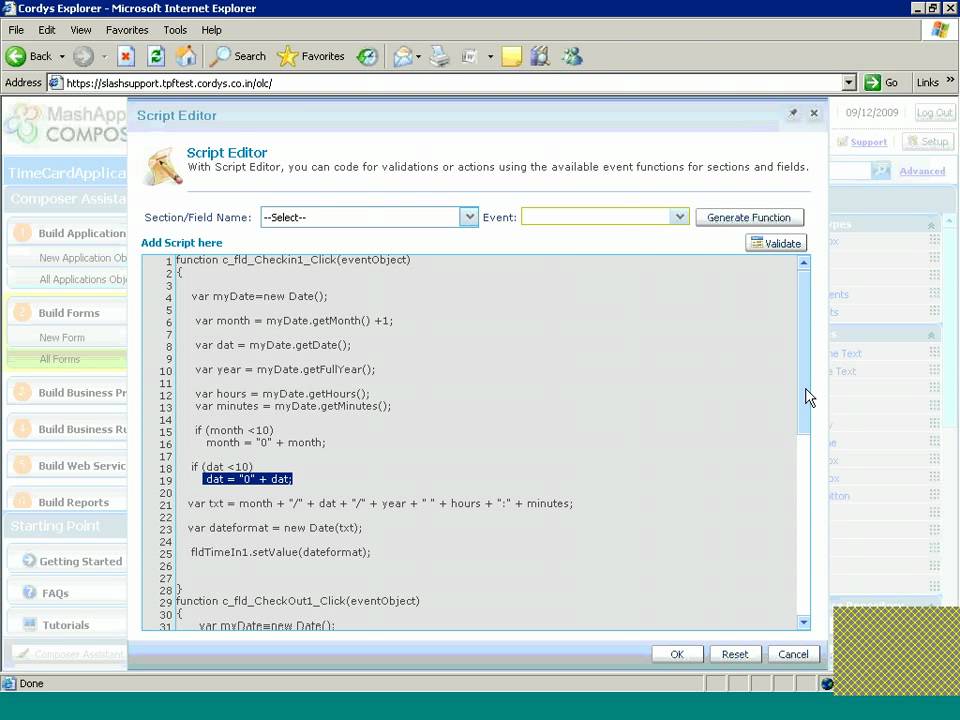 Date Validation Using Javascript In Cpf Youtube