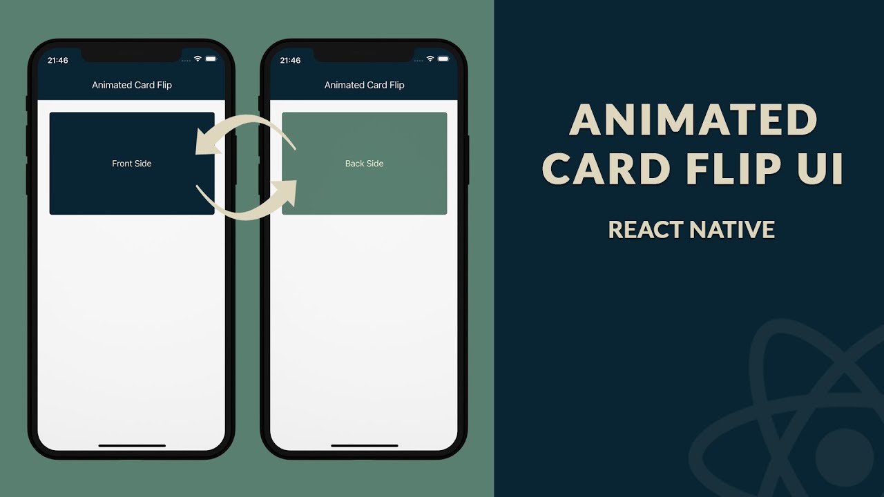 Smooth Card Flip Animation In React Native Youtube