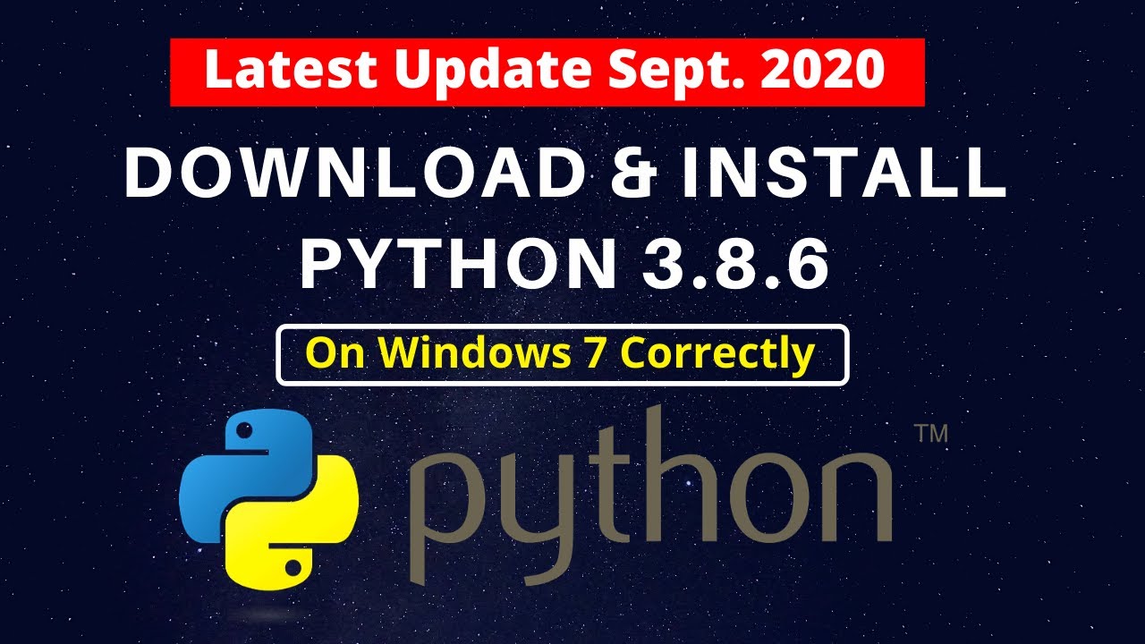 How To Download And Install Python 3 8 6 On Windows 7 Explaining The
