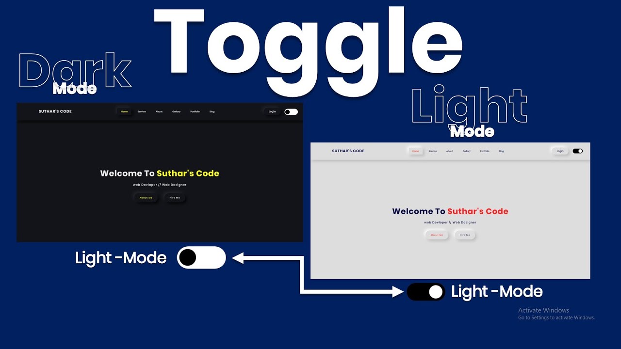 Toggle Dark Mode Html At Rachel Shortland Blog