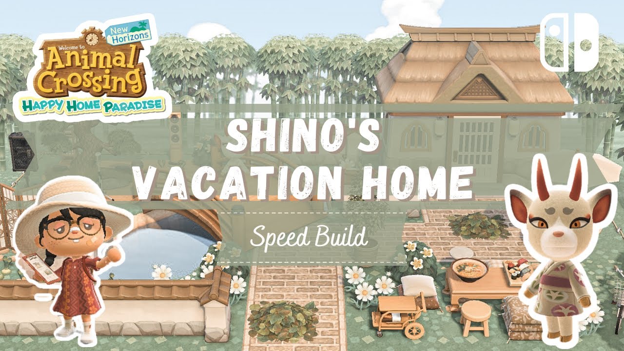 Shino S Tiny Relaxing Vacation Home Speed Build Animal Crossing New
