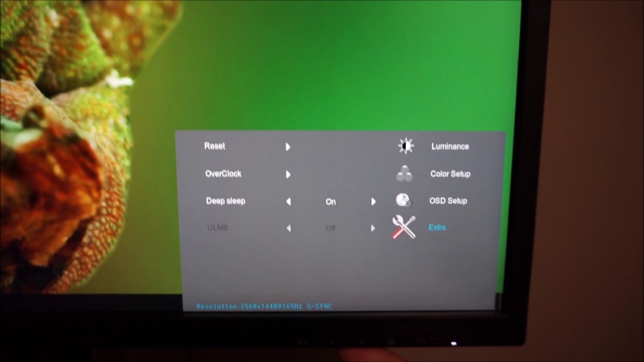 Aoc Ag271qg Menu System Osd Youtube