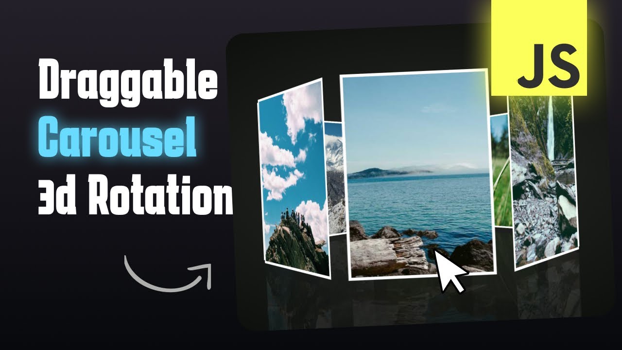 Draggable 3d Carousel Gallery With Html Css And Javascript Quick