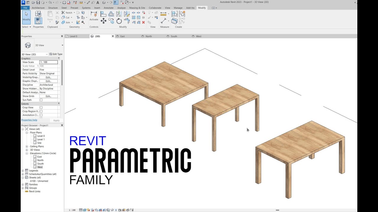 Revit Parametric Family Table Youtube