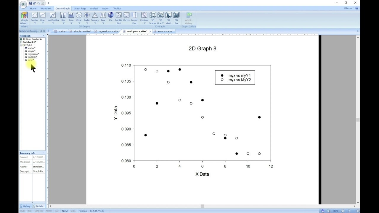 Scatter Plot Ii Sigmaplot Youtube