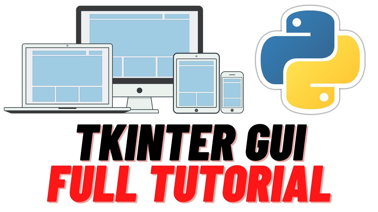 Create Gui App Python Tkinter Full Tutorial Youtube