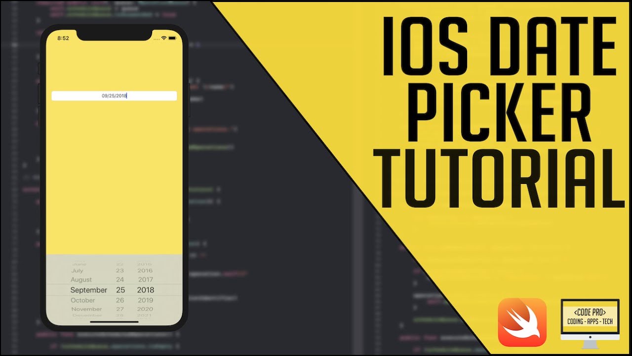 Ios Tutorial Date Picker In A Uitextfield Youtube
