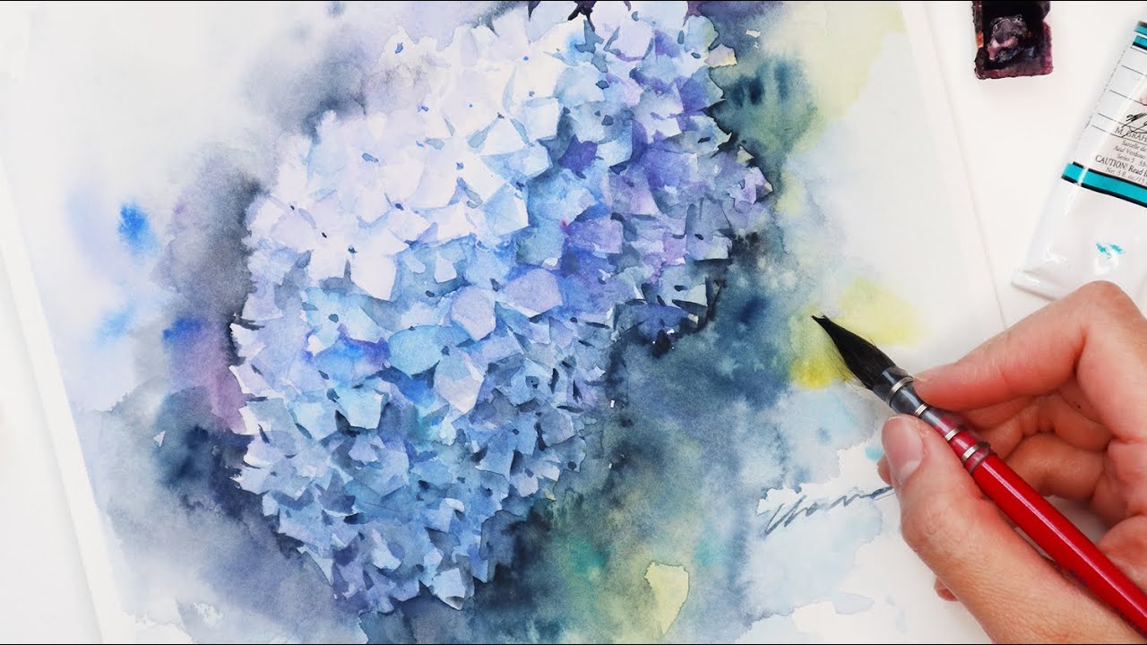 How To Paint Hydrangeas In Watercolor At Steven Martines Blog
