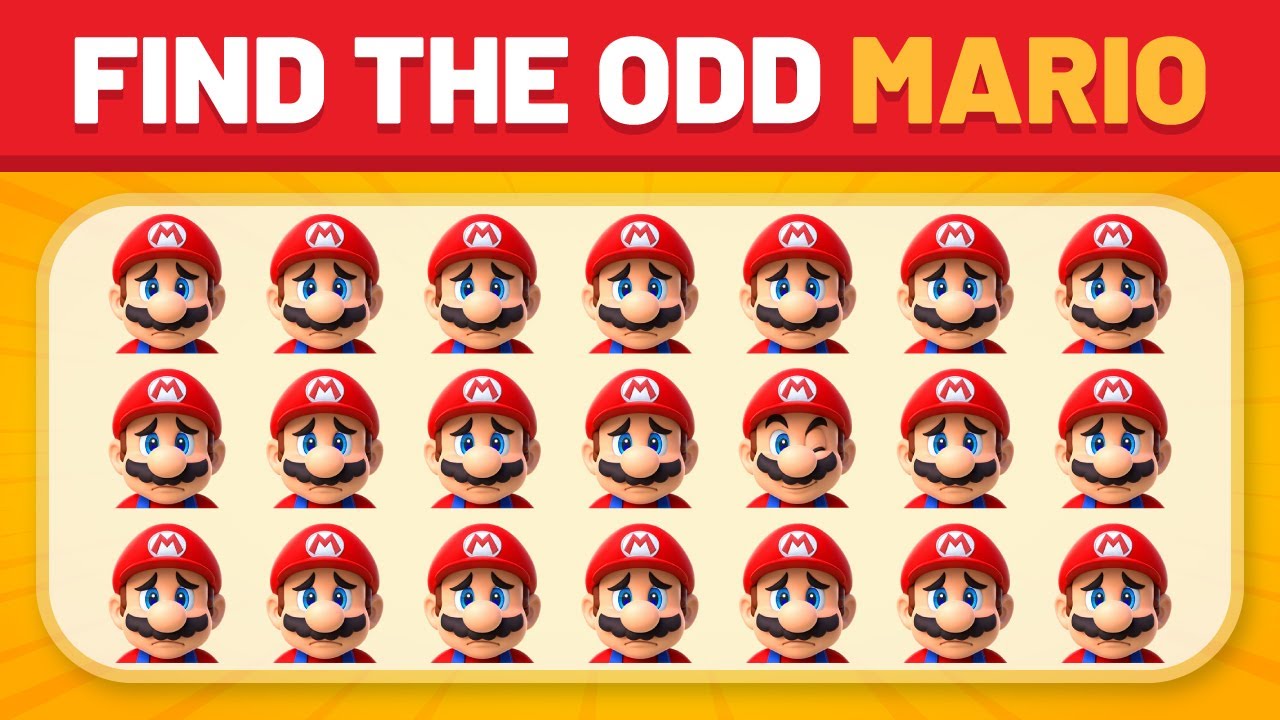 Find The Odd One Out Super Mario Bros Youtube