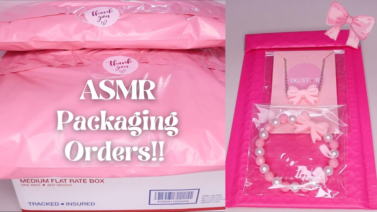 Asmr Packaging Small Biz Orders рџ рџћђ Youtube