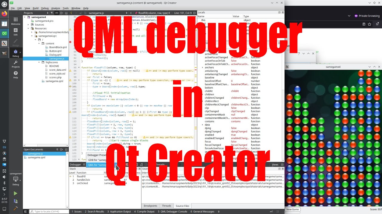 Qml Debugger In Qt Creator Tutorial January 2023 2409c95c Youtube