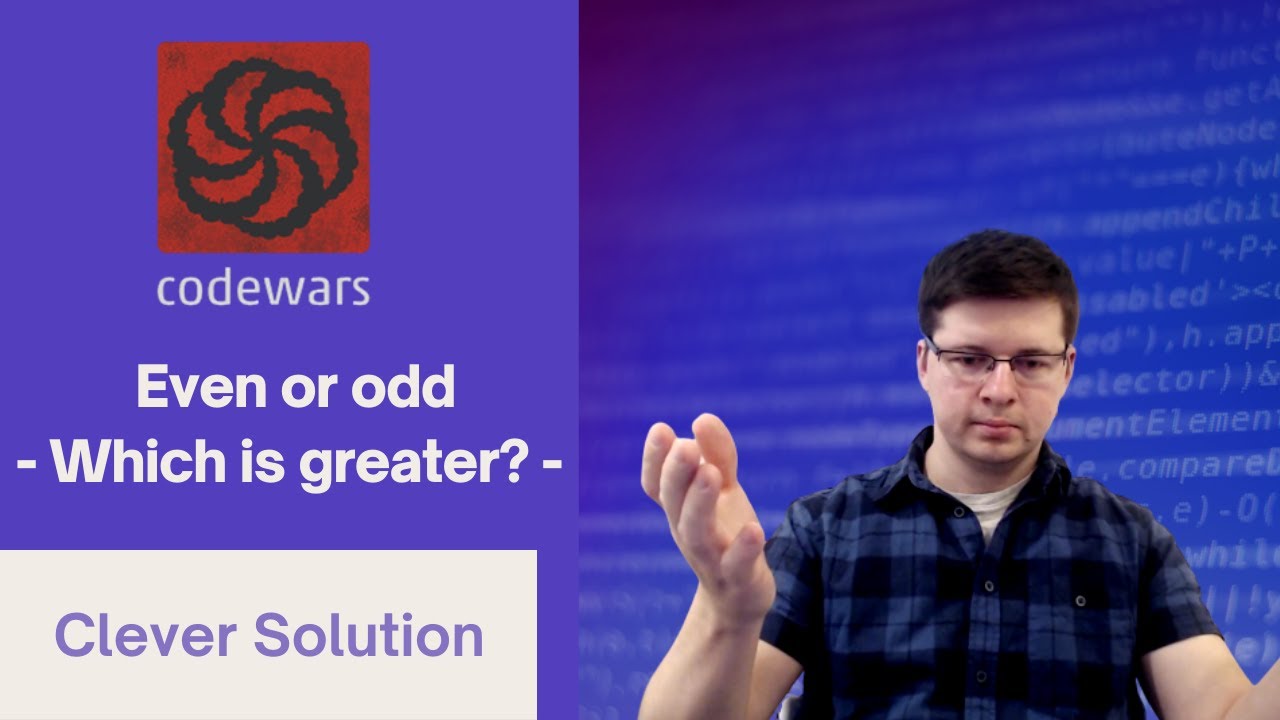 Codewars Even Or Odd Javascript Youtube