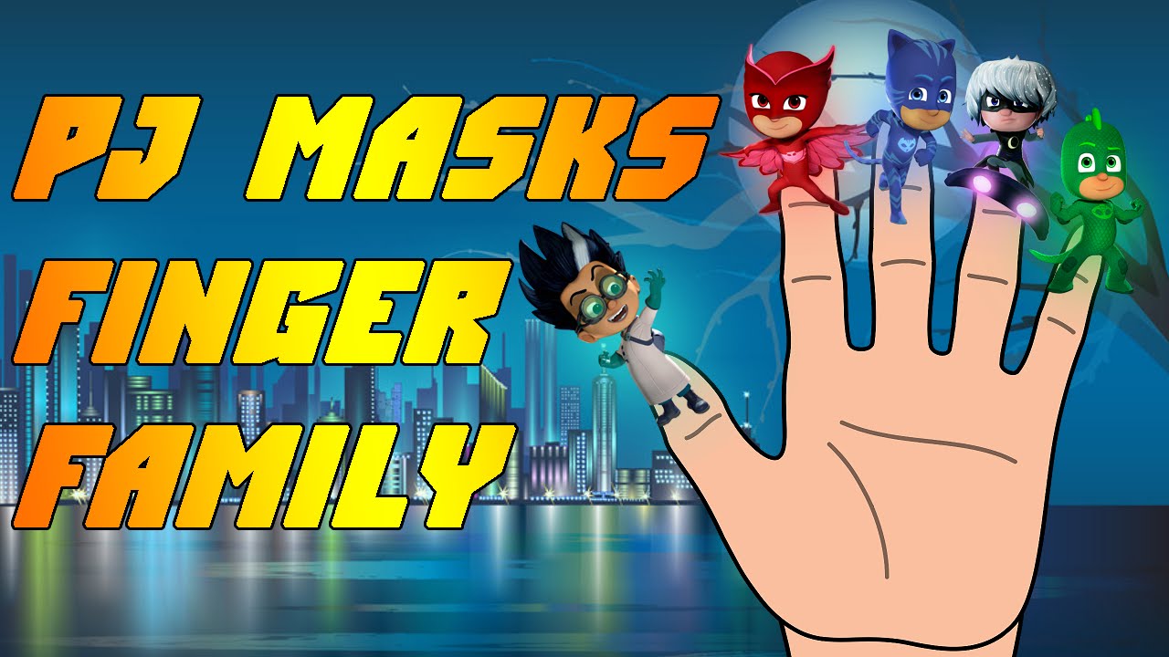 Pj Masks Finger Family Nursery Rhymes Parody Songs For Children Youtube