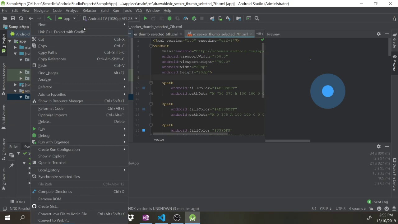 Android Studio Java Animation List Youtube