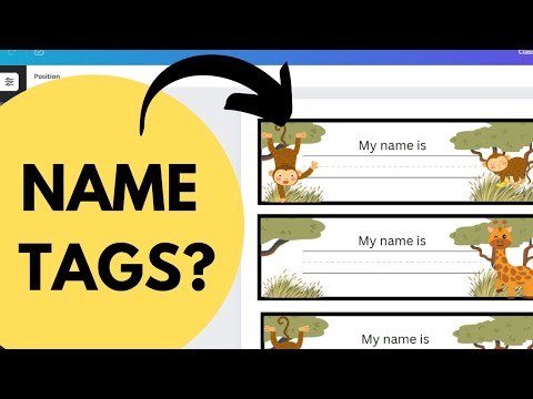 How To Make Easy Class Name Tags Diy Name Tags On Canva Simple