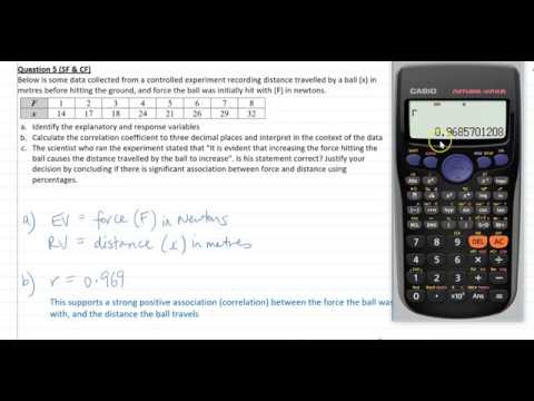 Topic Test Bivariate Data Unit 3 Qld General Maths Youtube