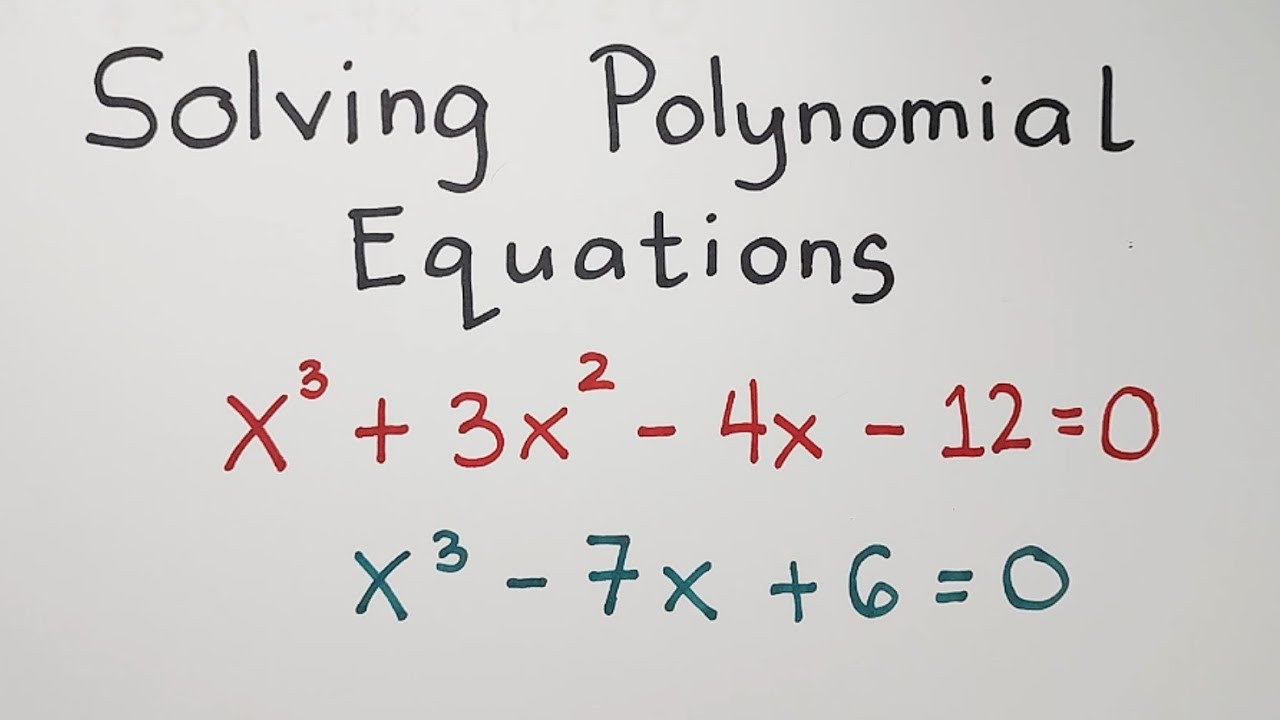 Analyzing And Solving Polynomial Equations