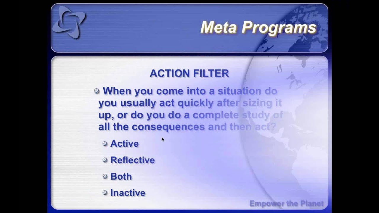 Nlp And Meta Programs Dr Matt S Nlp Masterclass Webinars Youtube Music