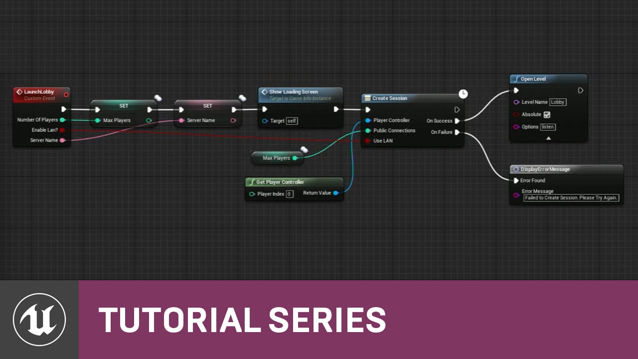 Blueprint Multiplayer Project Overview 01 V4 11 Tutorial Series