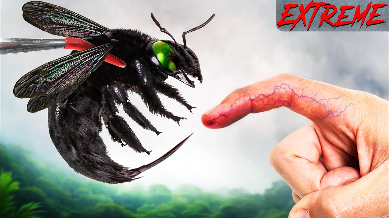 Big Black Bee Wrecks Me Youtube