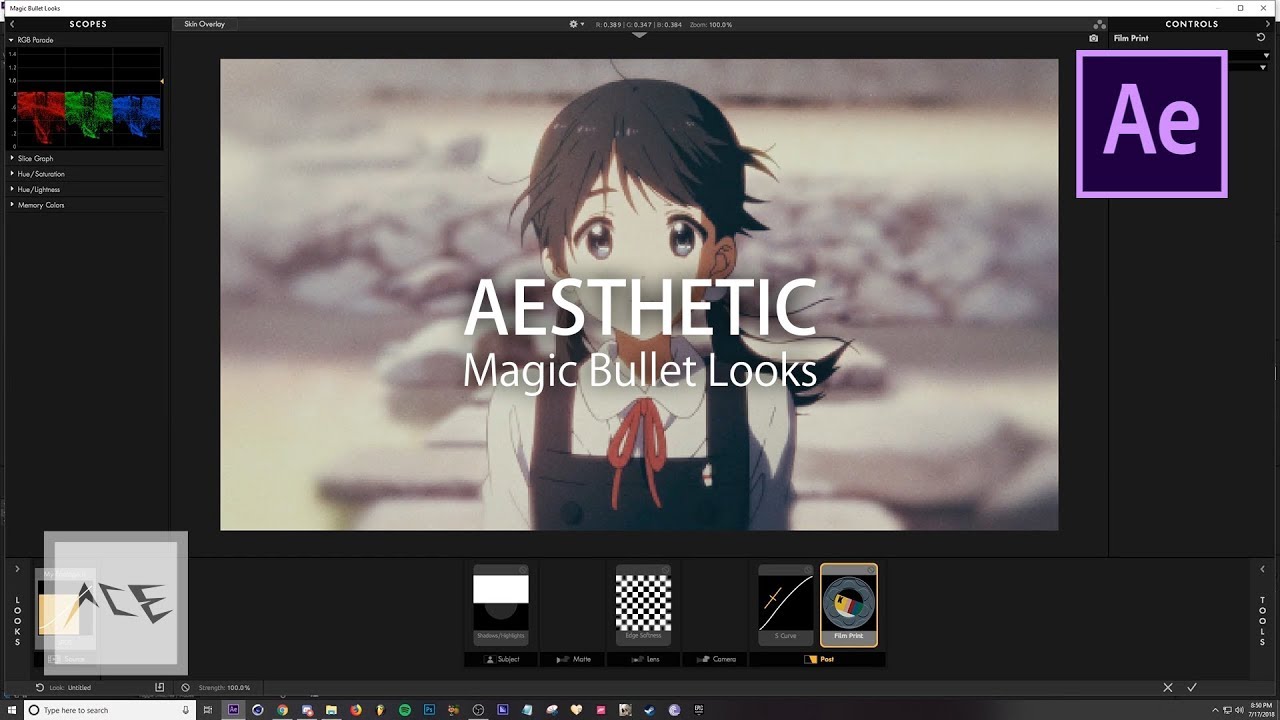 After Effects Amv Tutorial Aesthetic Look W Magic Bullet Looks Youtube