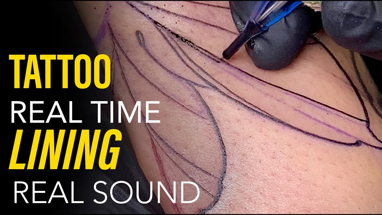 Lining Tattoo How To Do A Perfect Tattoo Lines Youtube