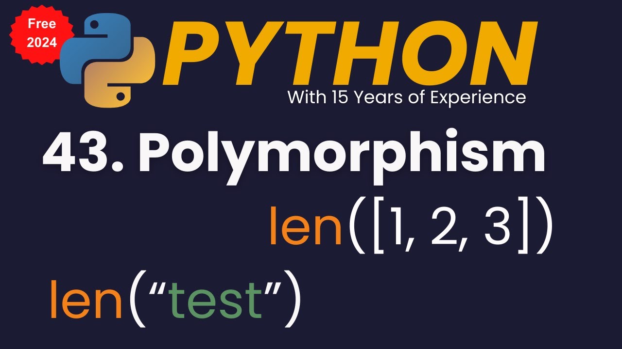 Polymorphism In Python Built In Function Youtube