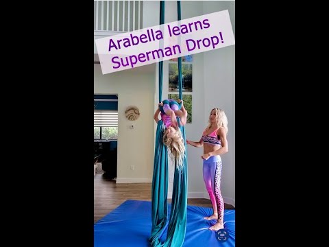 Aerial Silks Lesson Arabella S New Drop 1st Try Super Angel Drop