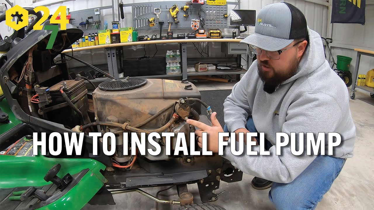 How To Install Fuel Pump On John Deere Riding Lawn Mower Youtube