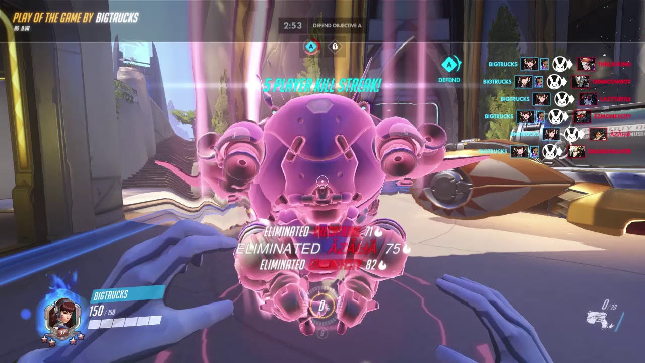 Team Kill Dva Ult Youtube