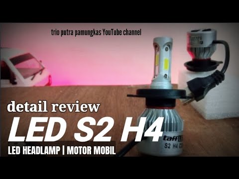 Review Led S2 H4 Headlamp Led 3 Mata Youtube