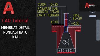 Cara Cepat Membuat Detail Pondasi Batu Kali Di Autocad Terbaru Sketch ...