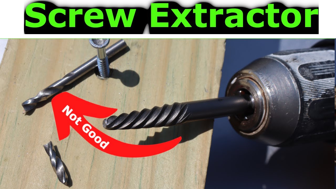How To Use A Screw Extractor Set Remove Broken Or Stripped Screws