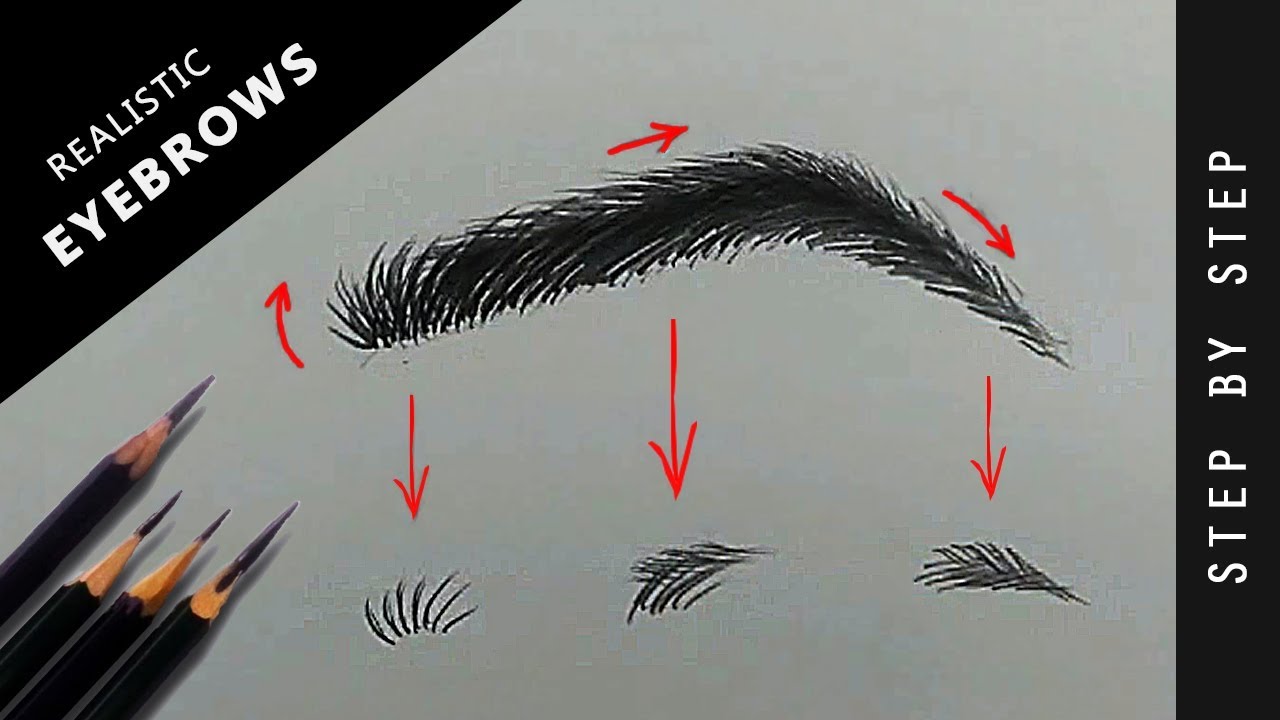 How To Draw Realistic Eyebrows Step By Step