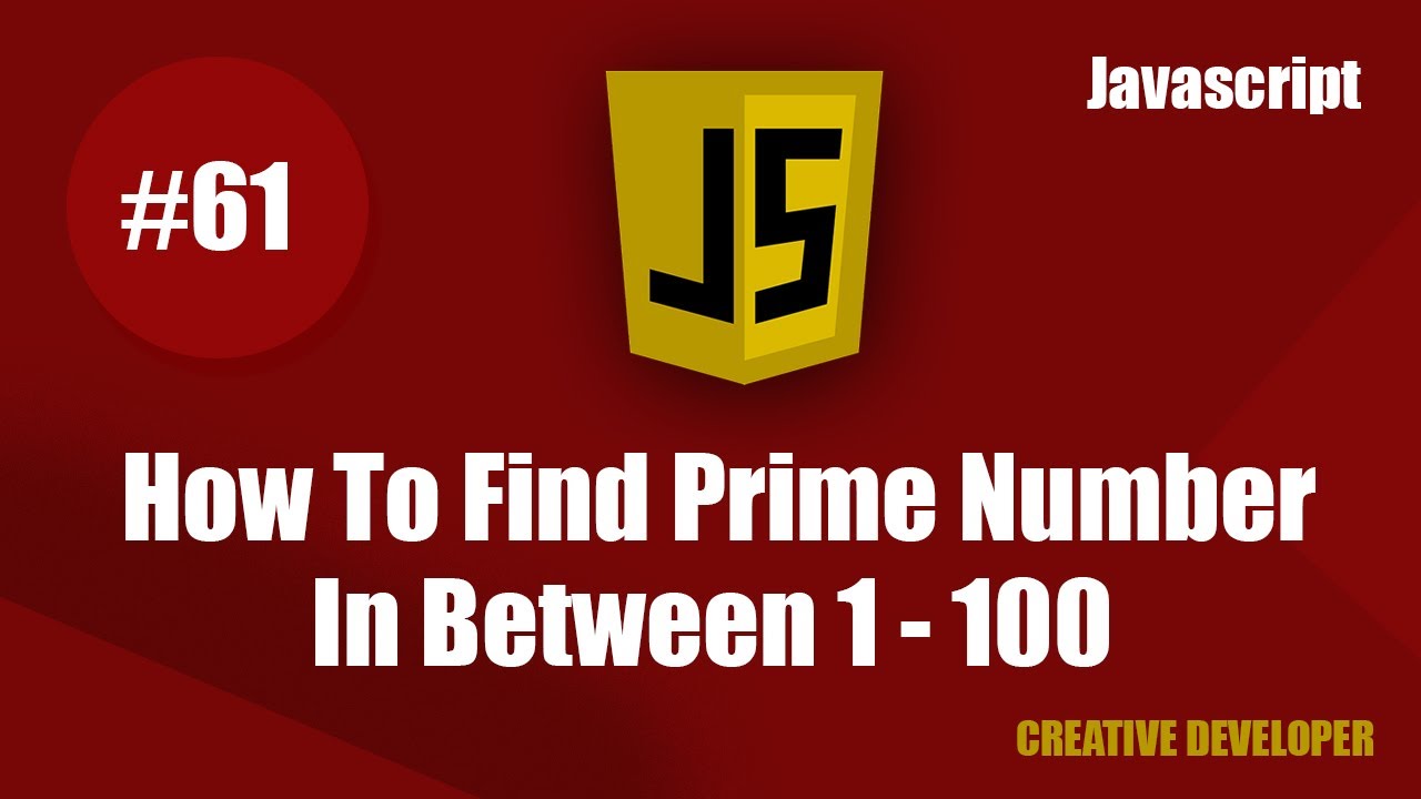 How To Find Prime Number Javascript Javascript Javascript