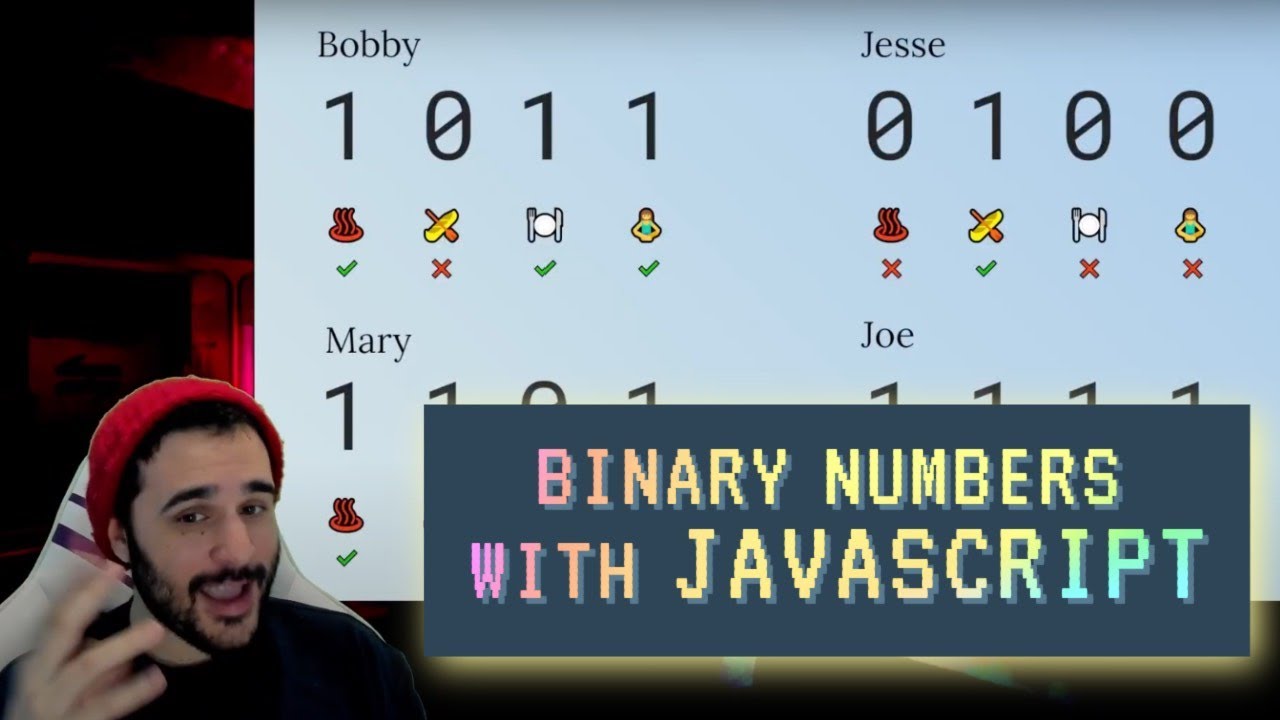 Binary Numbers With Javascript Beyond The Basics Youtube
