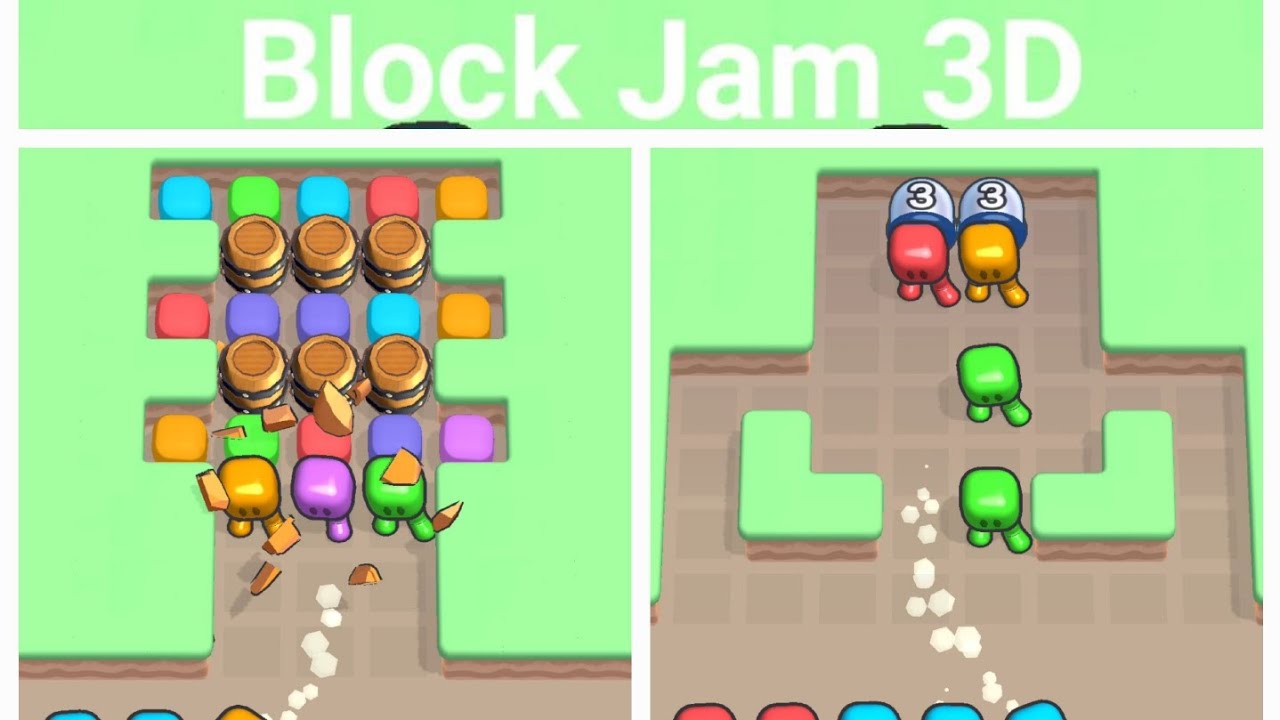 Block Jam 3d Mobile Gameplay Levels 10 13 One Word Fun Youtube