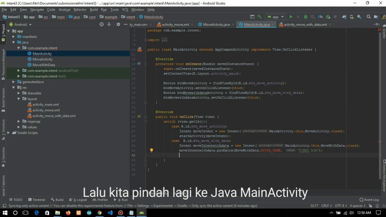 Belajar Android Studio Intent Youtube