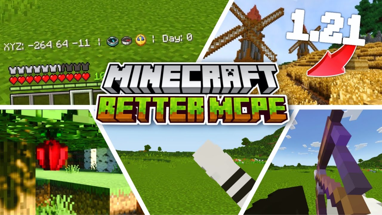 These Packs Improve Minecraft Bedrock Better Mcpe 1 21 Youtube