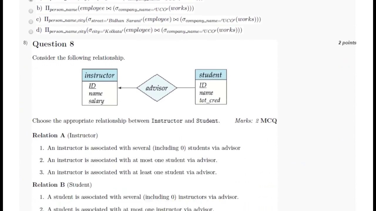 Nptel Dbms Assignment 3 Solution Youtube