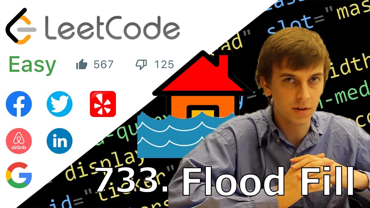 Leetcode 733 Flood Fill Algorithm Explained Youtube