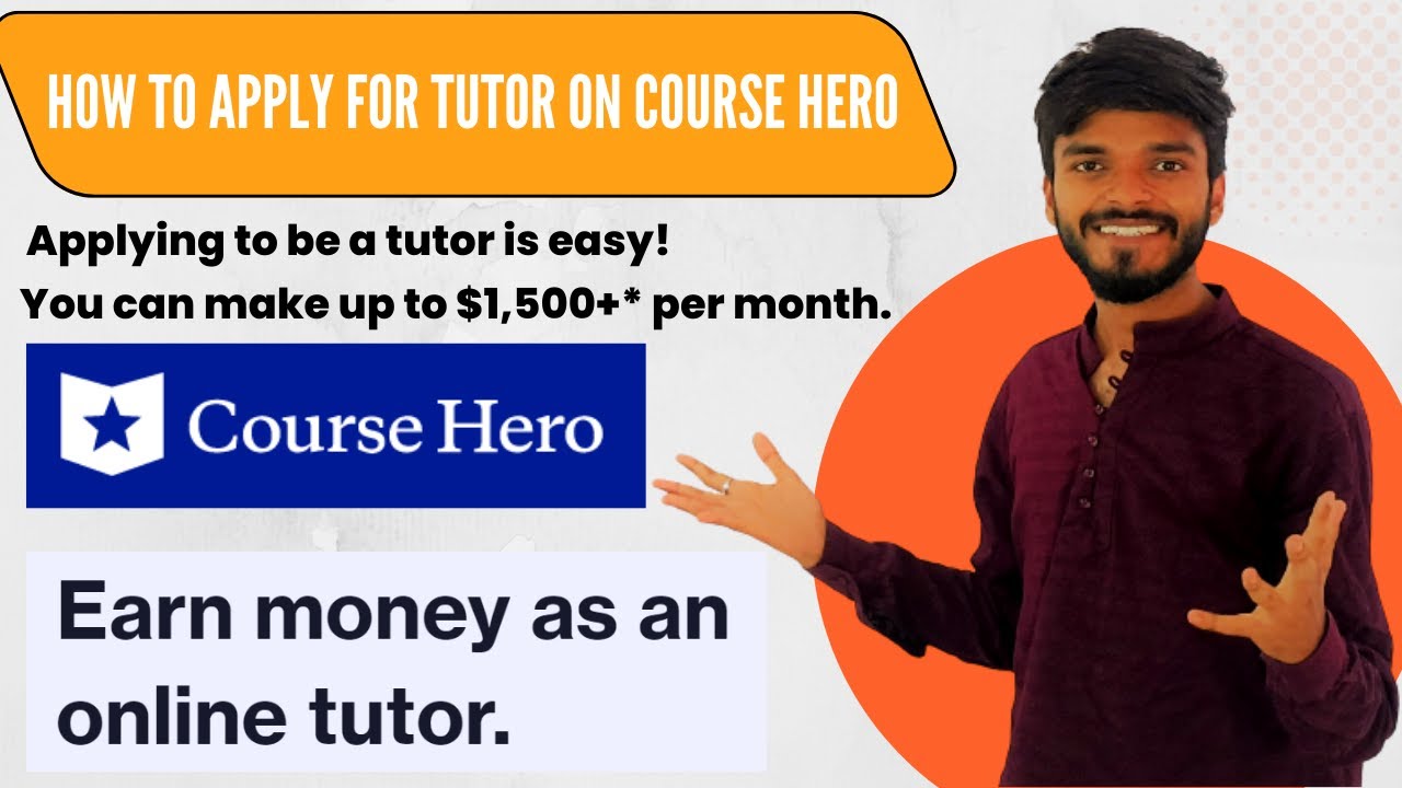 How To Apply For Tutor On Course Heroрџ рџ Earn Money While Studyingрџ рџ рџ
