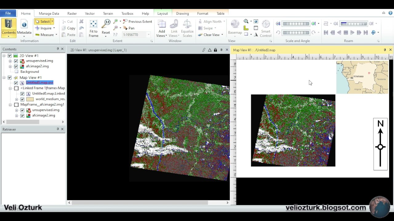 Erdas Imagine Create A Map Layout Youtube