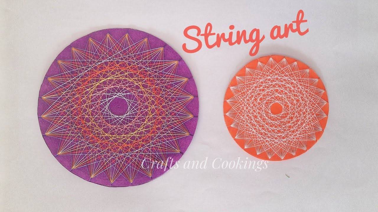 Diy Basic String Art String Art Without Using Nails Youtube