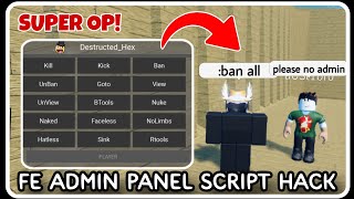 New Admin Panel Script Fe Roblox Scripts Spam Sound Get All Tools Zhenx